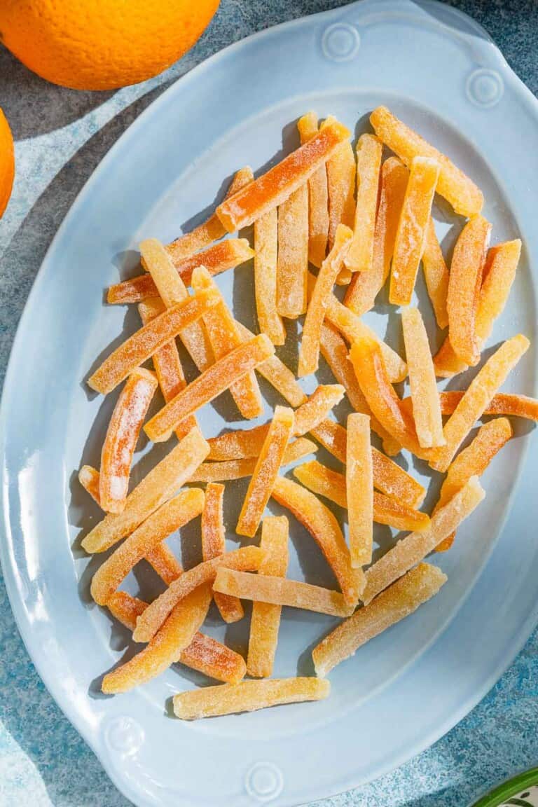 Candied Orange Peel | The Mediterranean Dish