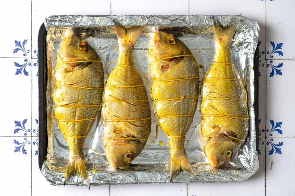 Roasted Fish (Persian Stuffed Fish) | The Mediterranean Dish