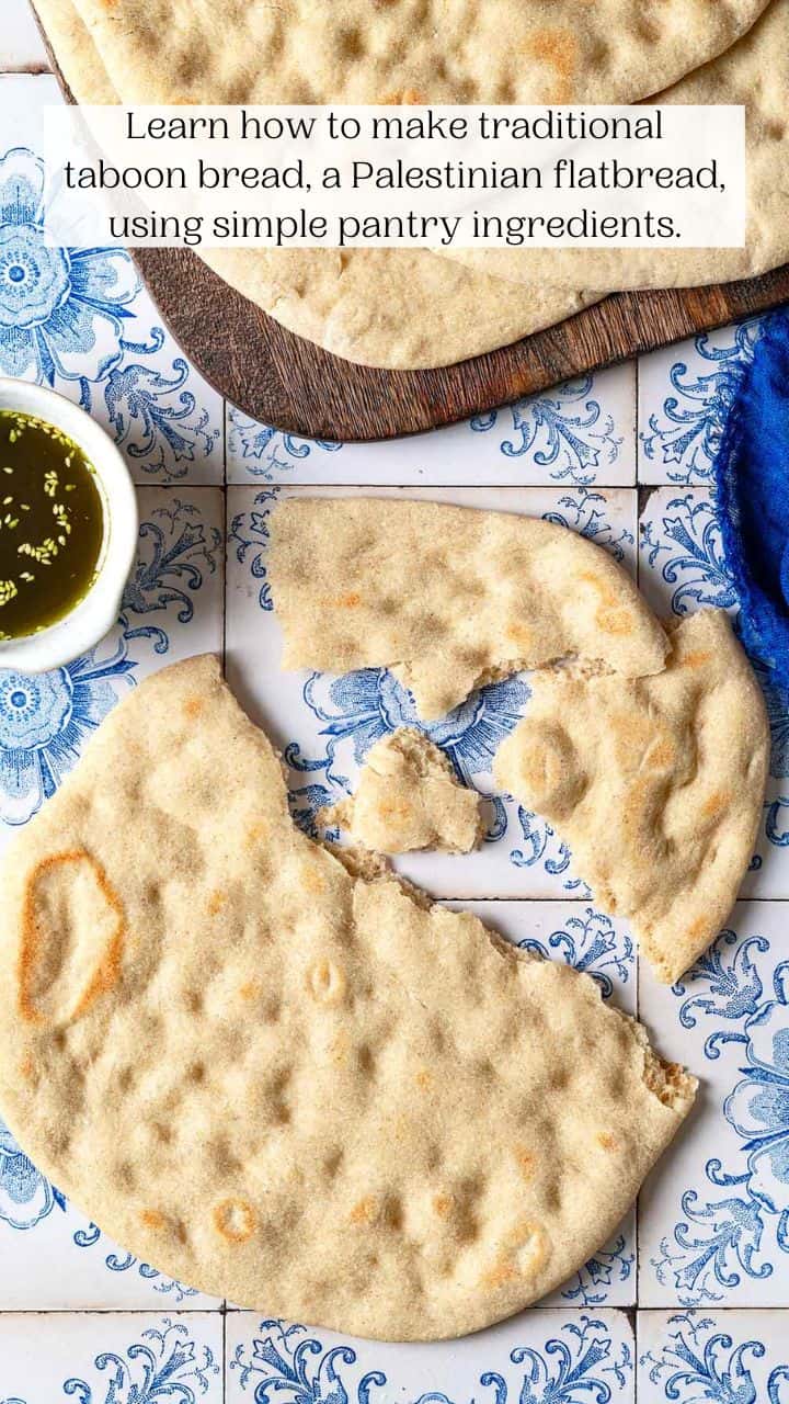 Taboon (Palestinian Flatbread) - The Mediterranean Dish
