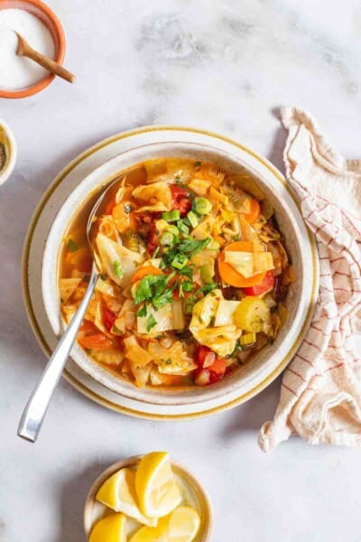 Cabbage Soup | The Mediterranean Dish