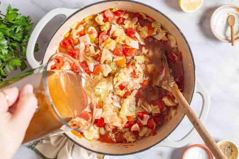 Cabbage Soup Recipe | The Mediterranean Dish