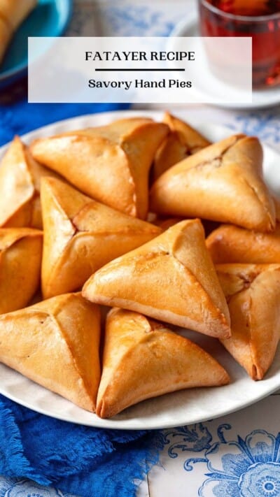 Fatayer (Spinach and Onion Savory Hand Pies) - The Mediterranean Dish
