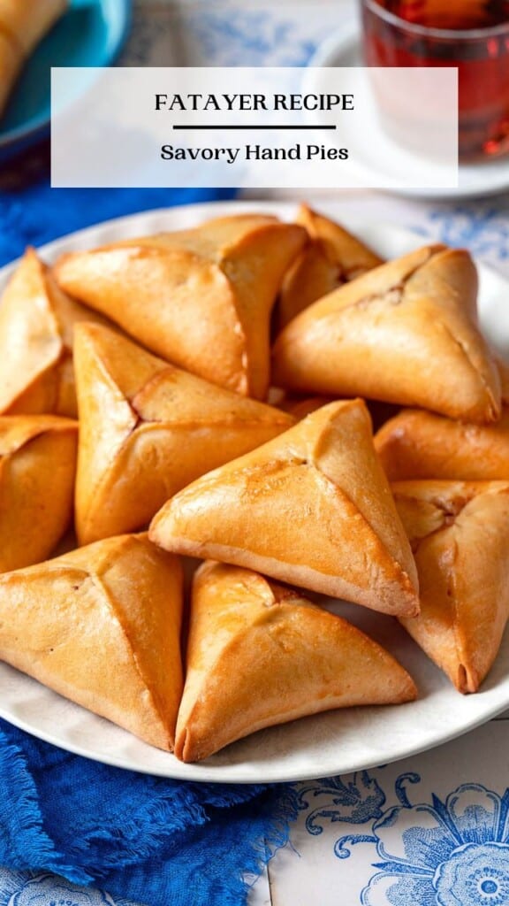 Fatayer (Spinach and Onion Savory Hand Pies) - The Mediterranean Dish