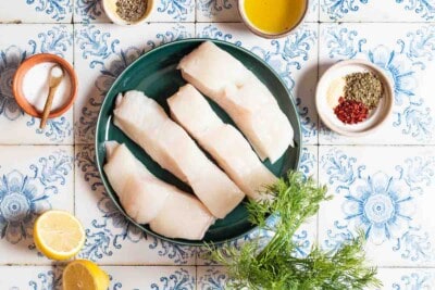 Halibut Recipe with Lemon and Dill | The Mediterranean Dish