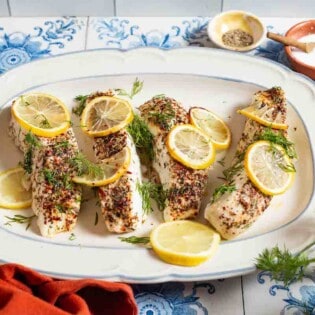 Halibut Recipe with Lemon and Dill | The Mediterranean Dish