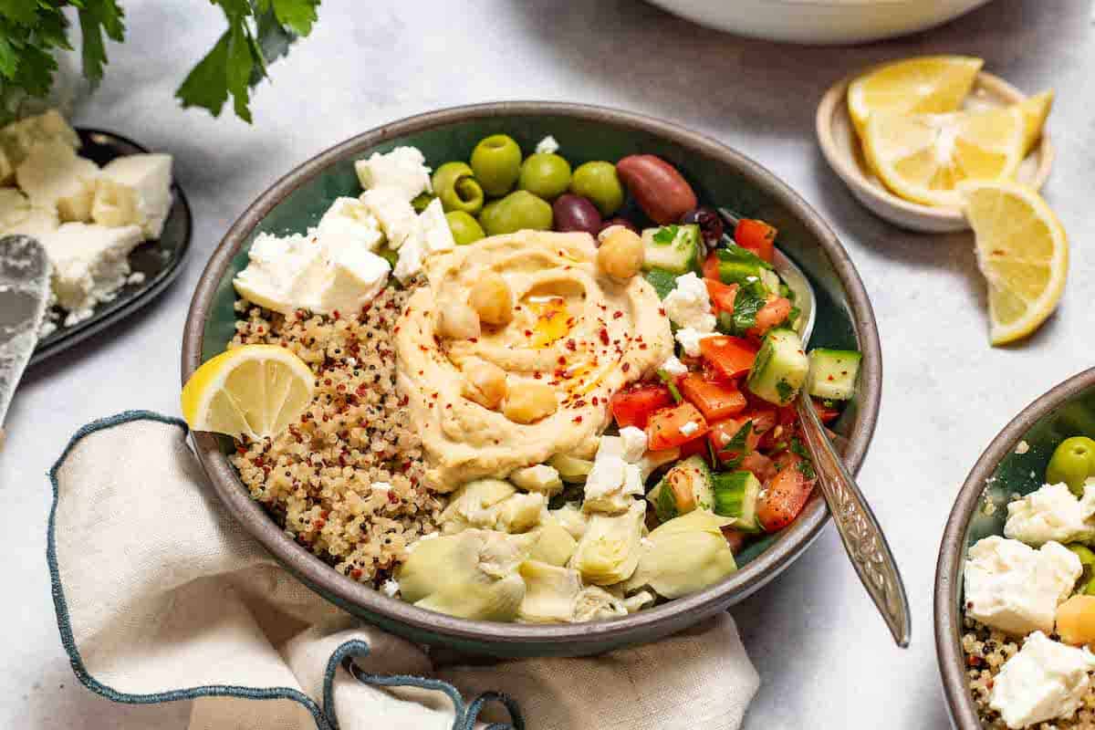 Chicken Quinoa Bowl Recipe | The Mediterranean Dish
