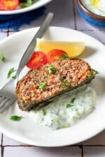 Greek Meatloaf with Grape Leaves | The Mediterranean Dish