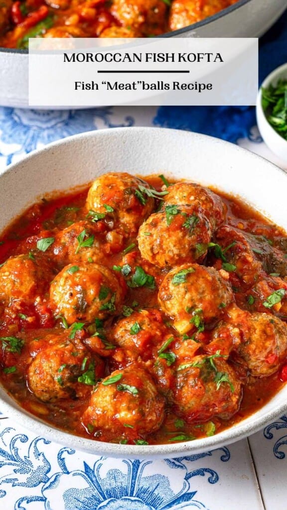 Moroccan Fish Kofta in a Spicy Harissa Sauce - The Mediterranean Dish
