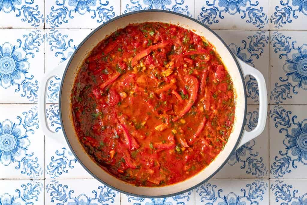 Moroccan Fish Kofta in Harissa Sauce | The Mediterranean Dish