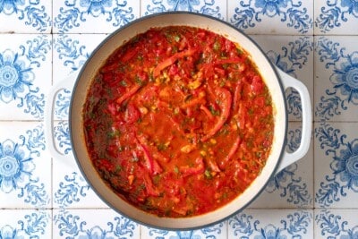 Moroccan Fish Kofta in Harissa Sauce | The Mediterranean Dish