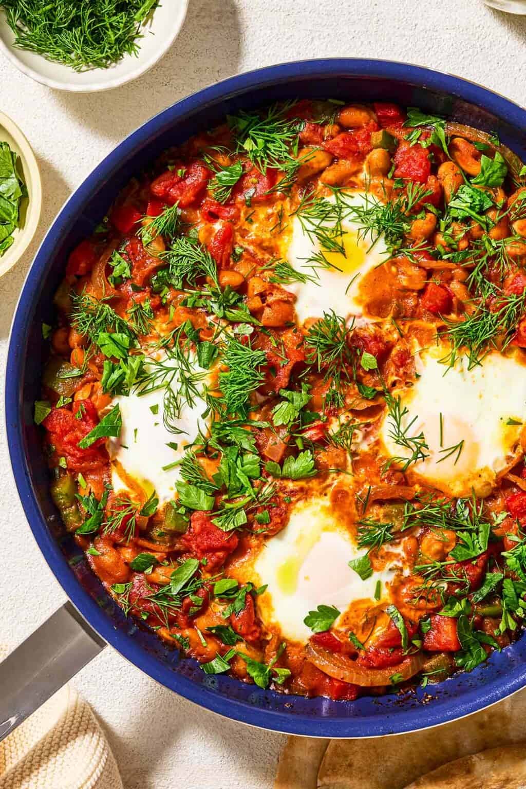Shakshuka Recipe with Cannellini Beans | The Mediterranean Dish