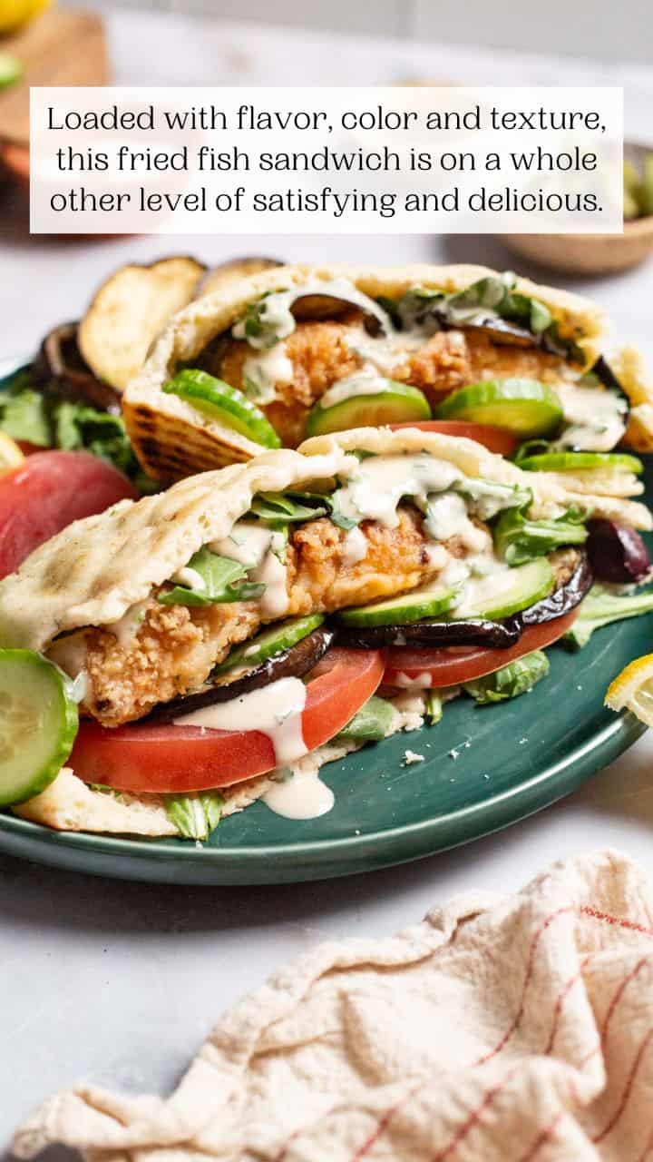 Egyptian Fried Fish Sandwich - The Mediterranean Dish
