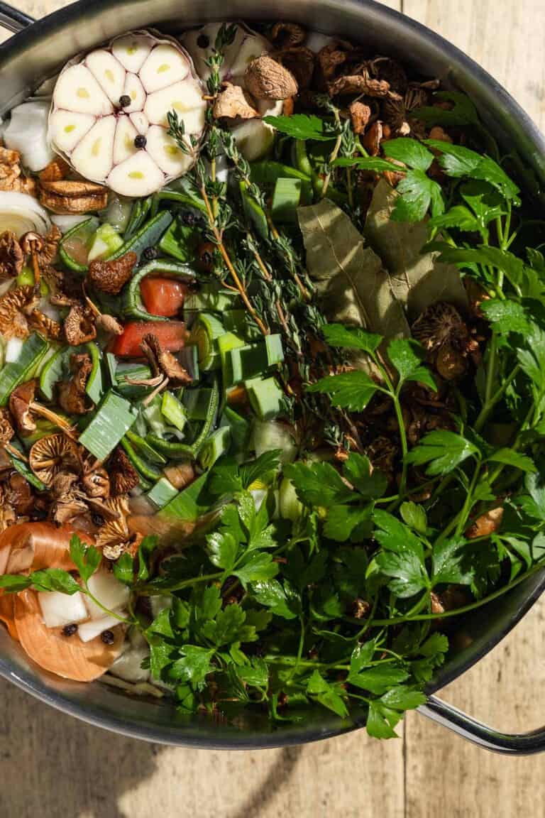 Homemade Vegetable Broth | The Mediterranean Dish