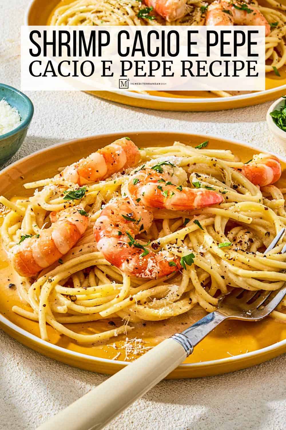 Shrimp Cacio e Pepe (Shrimp Pasta) | The Mediterranean Dish