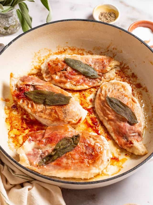 Chicken Saltimbocca (Chicken With Prosciutto And Sage) - The ...
