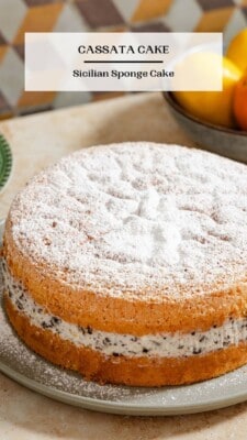 Easy Cassata Cake - The Mediterranean Dish