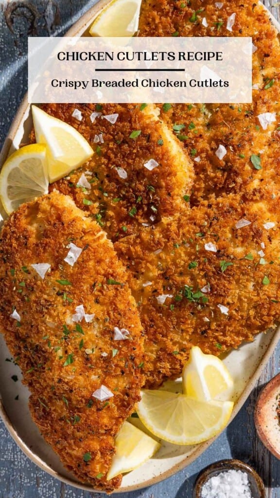 Crispy Breaded Chicken Cutlets - The Mediterranean Dish