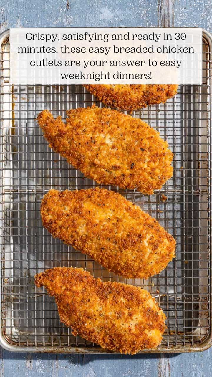 Crispy Breaded Chicken Cutlets - The Mediterranean Dish