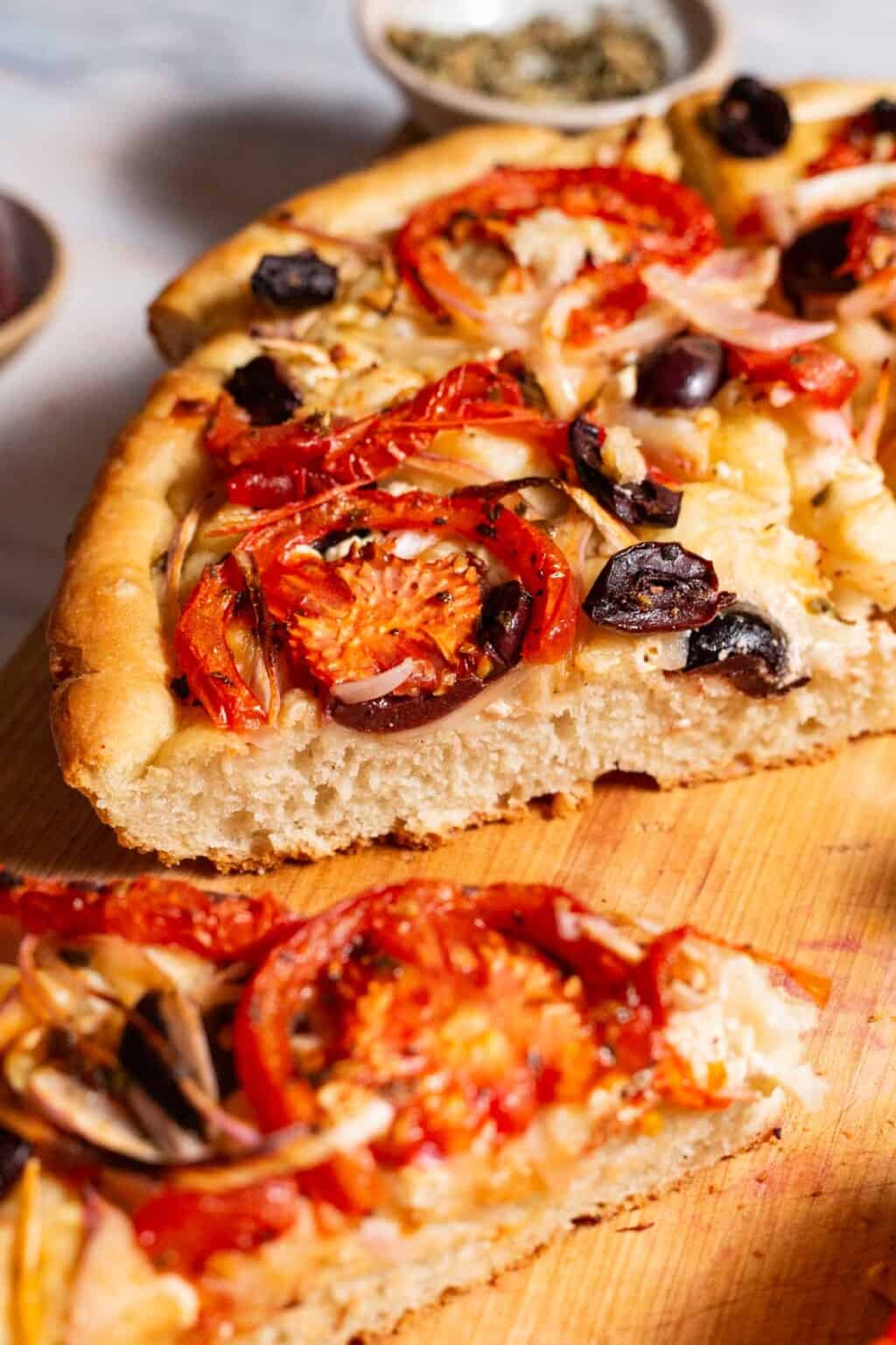 Greek Pizza (Ladenia) | The Mediterranean Dish