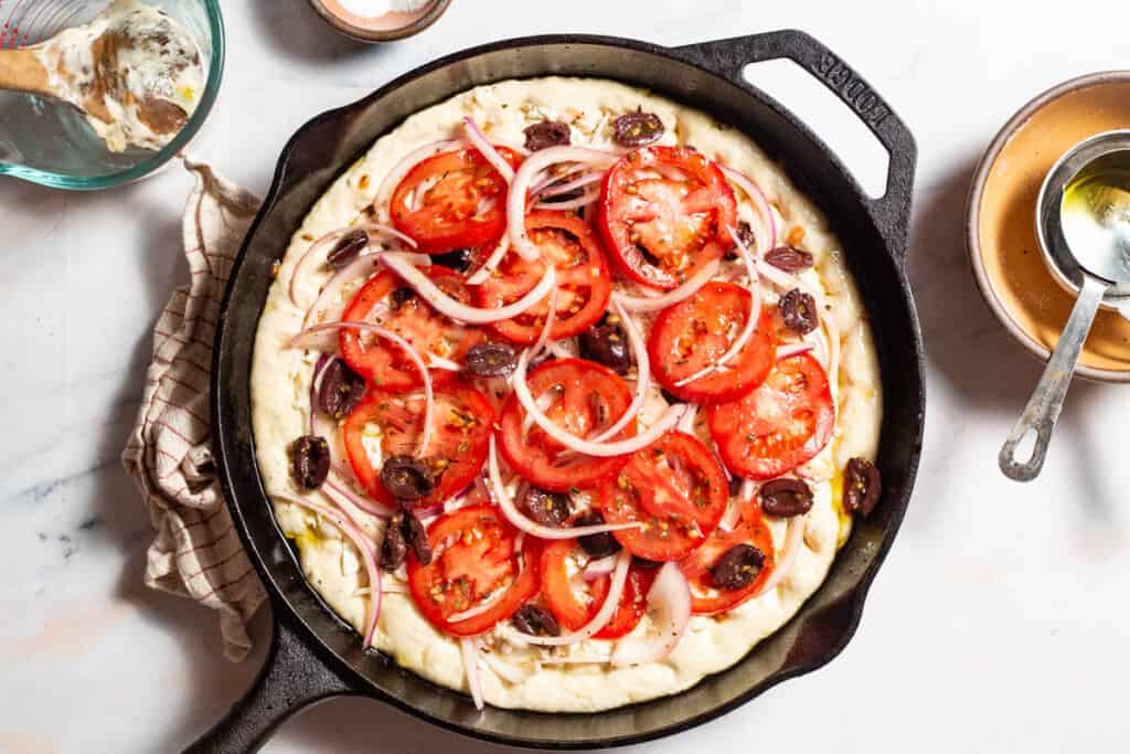 Greek Pizza (Ladenia) | The Mediterranean Dish