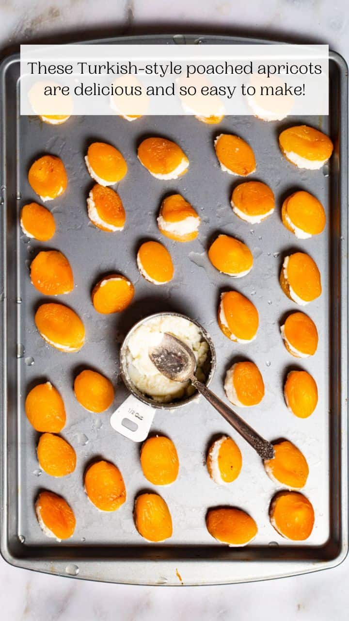 Kuru Kayısı Tatlısı (Turkish Poached Apricots with Ricotta) - The ...