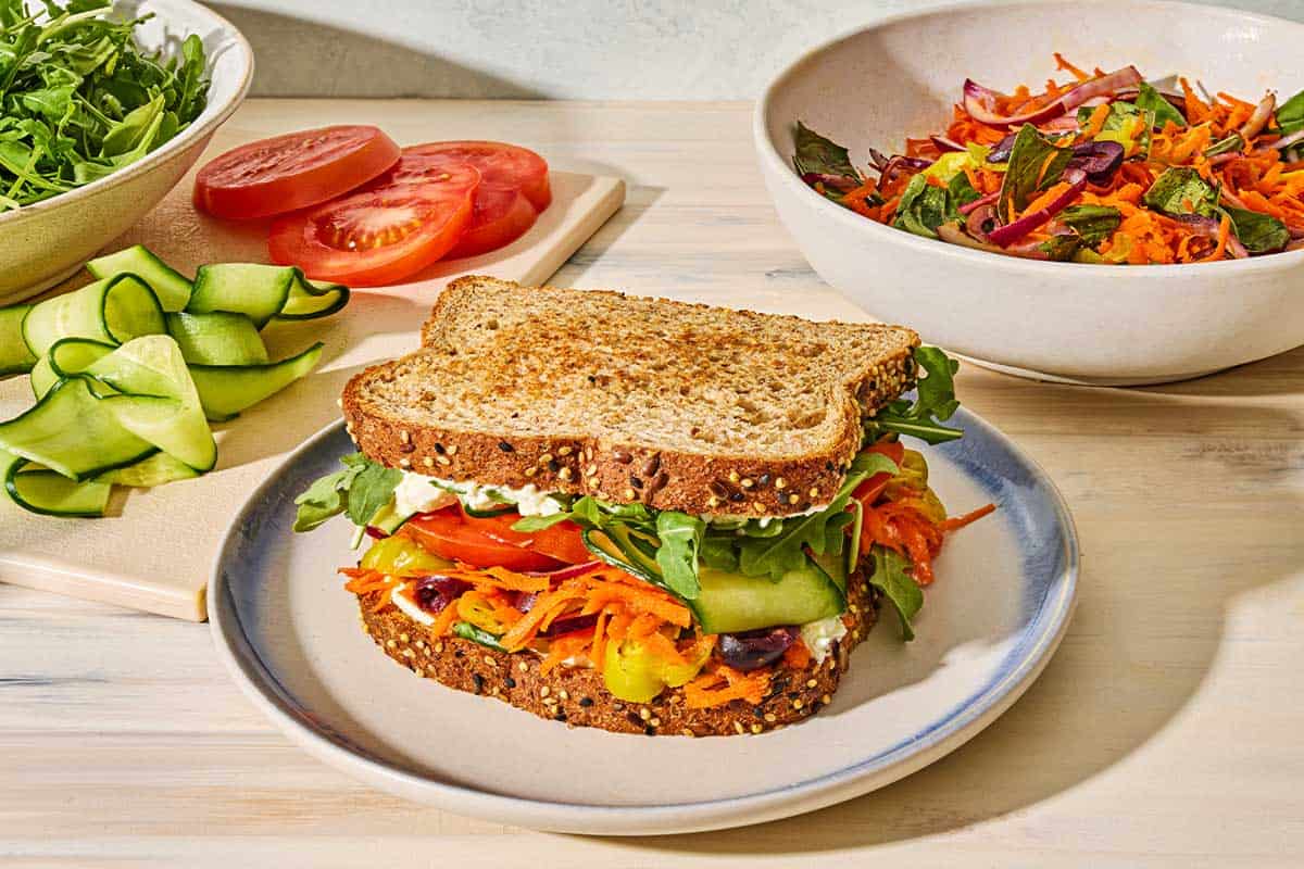 Veggie Sandwich Recipe | The Mediterranean Dish