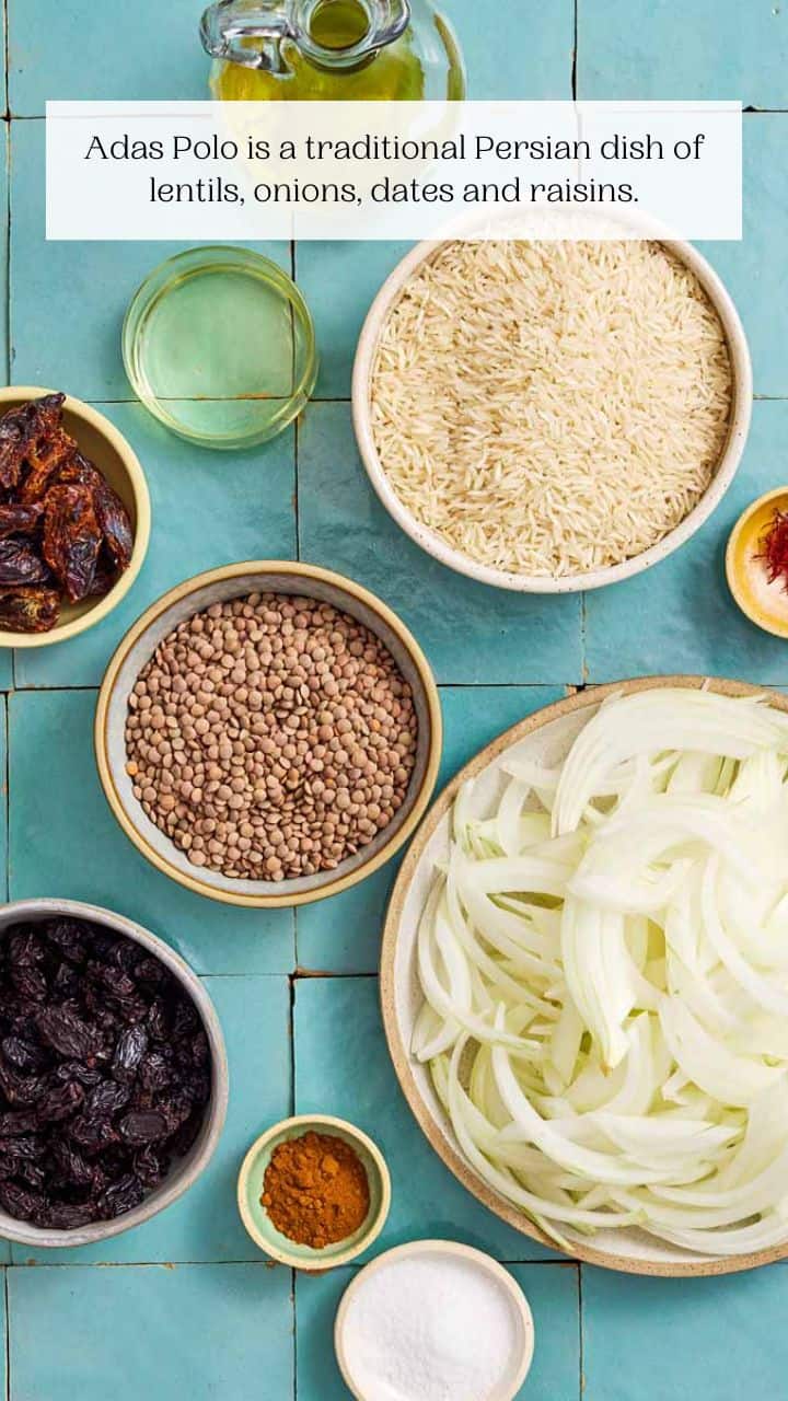 Adas Polo (Persian Lentil Rice) - The Mediterranean Dish