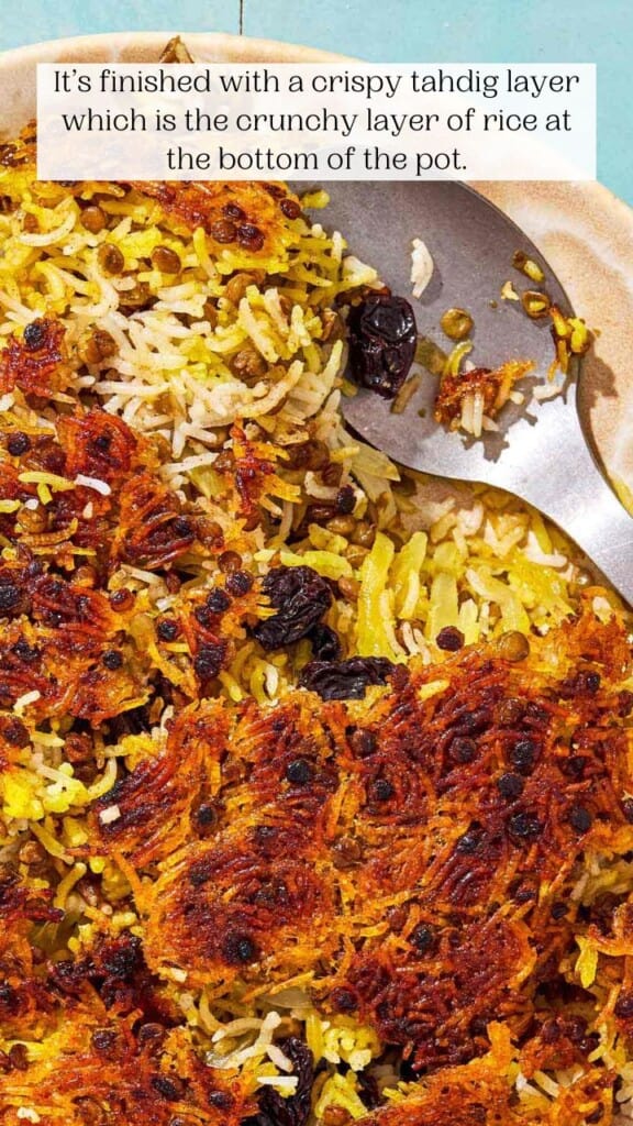Adas Polo (Persian Lentil Rice) - The Mediterranean Dish