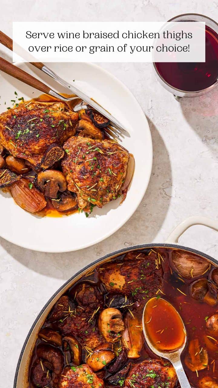 Braised Chicken Thighs With Mushrooms And Dried Figs - The ...