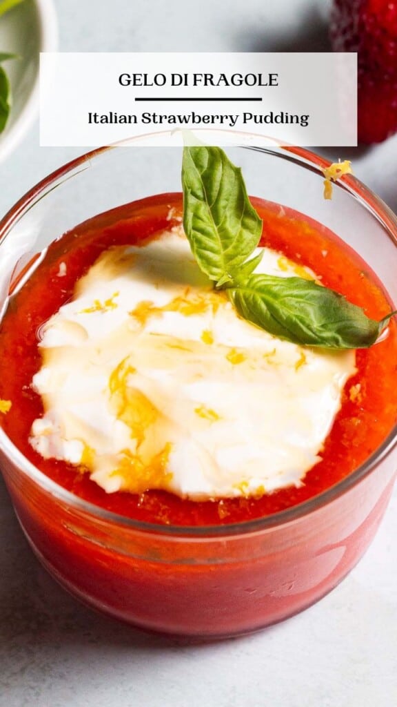 Sicilian Strawberry Pudding (Gelo Di Fragole) - The Mediterranean Dish