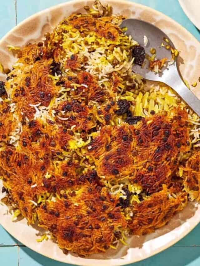 Adas Polo (Persian Lentil Rice) - The Mediterranean Dish