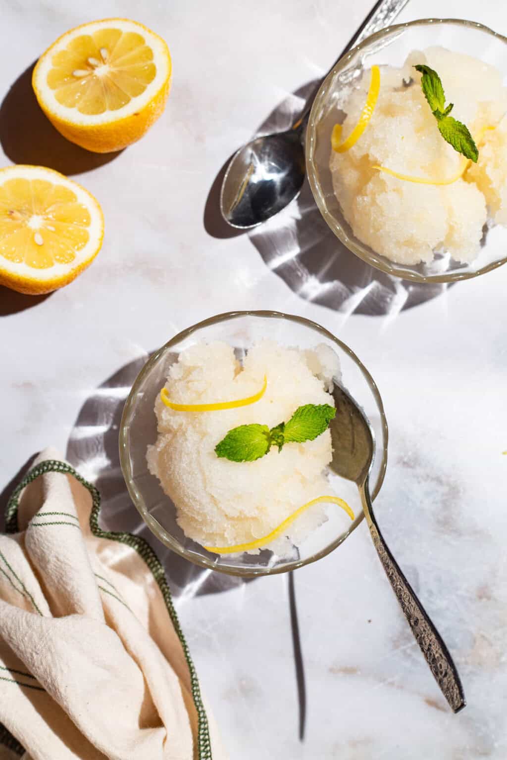 Lemon Sorbet | The Mediterranean Dish