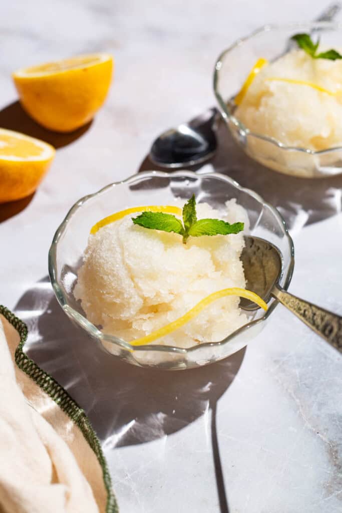 Lemon Sorbet | The Mediterranean Dish