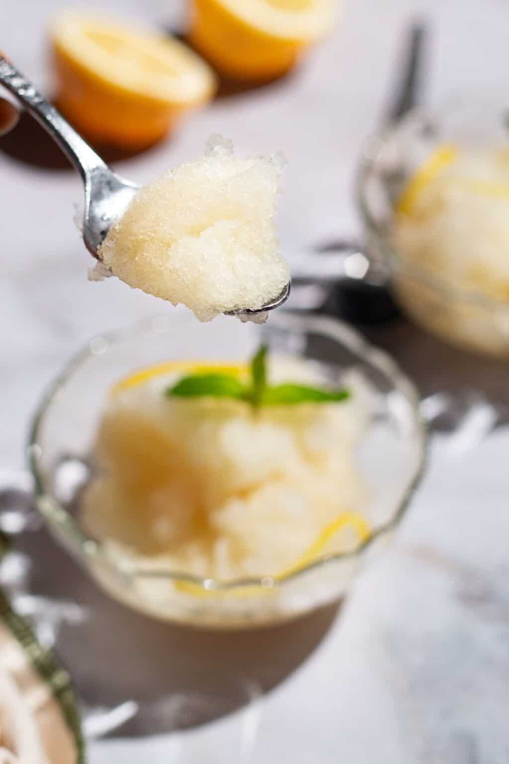 Lemon Sorbet | The Mediterranean Dish