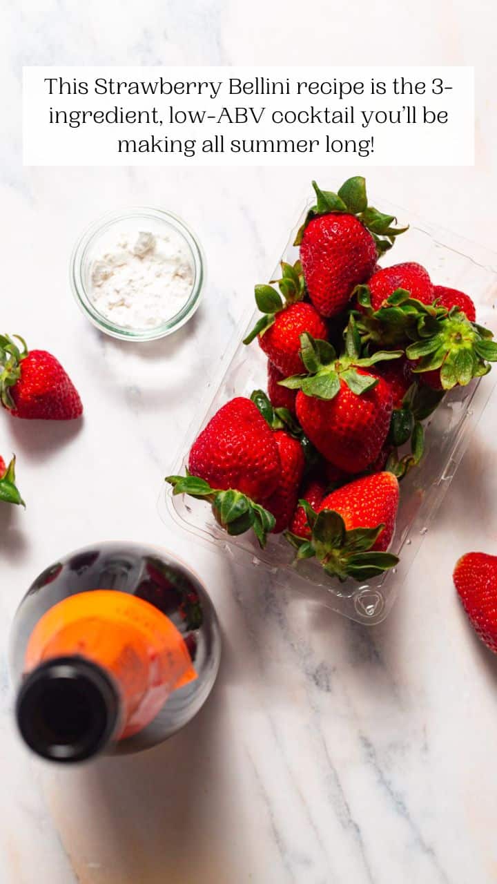 Strawberry Bellini (Rossini) - The Mediterranean Dish