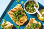 Grilled Cod with Pistachio Herb Salsa | The Mediterranean Dish