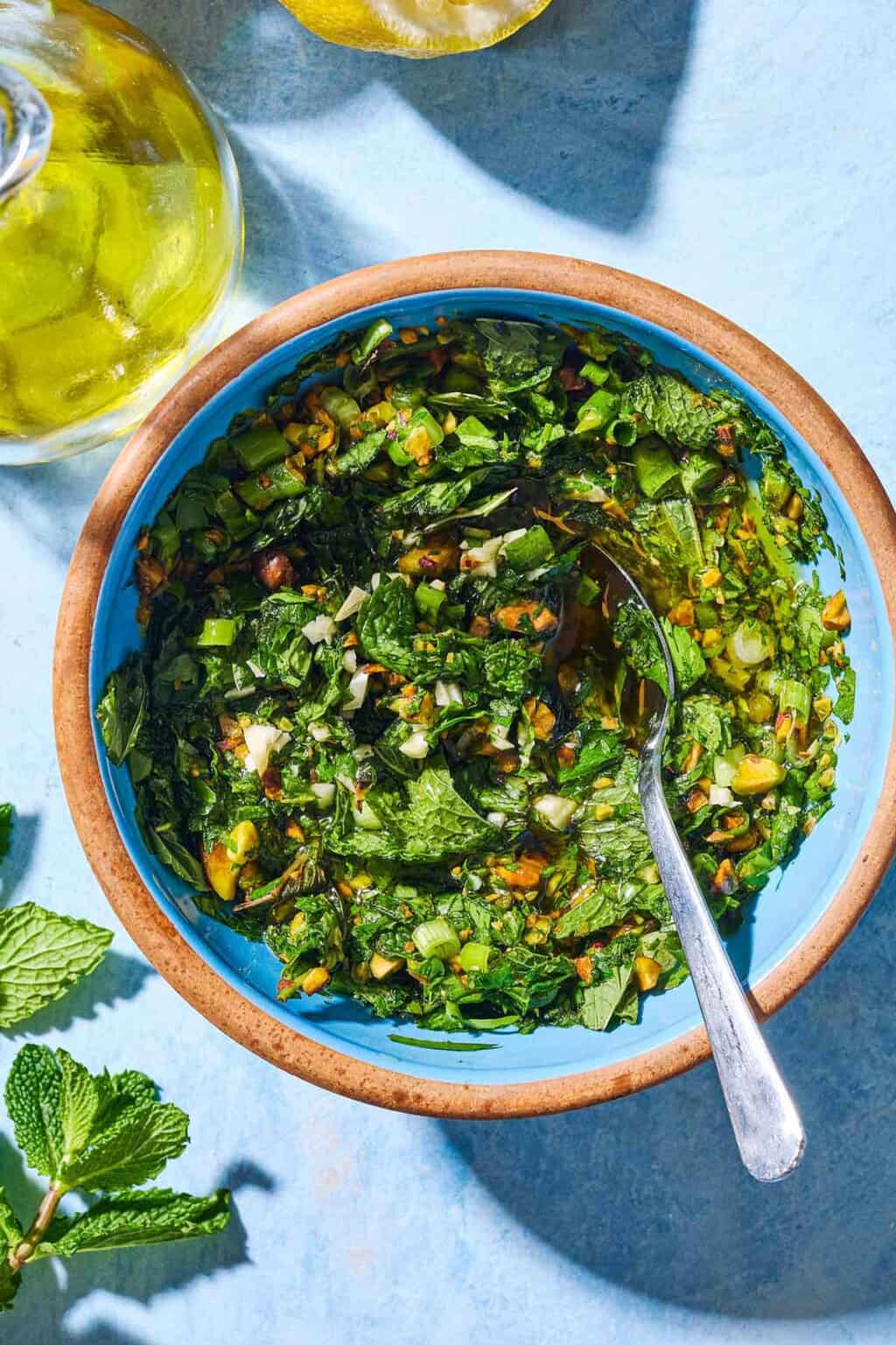 Grilled Cod with Pistachio Herb Salsa | The Mediterranean Dish