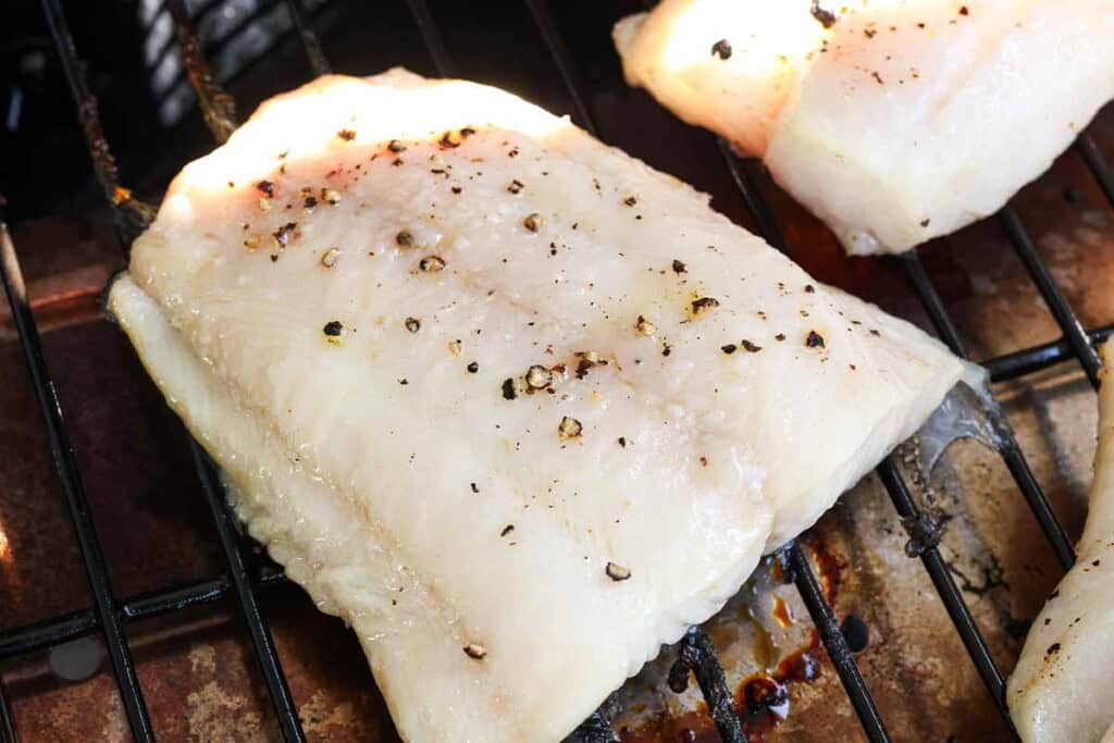 Grilled Cod with Pistachio Herb Salsa | The Mediterranean Dish