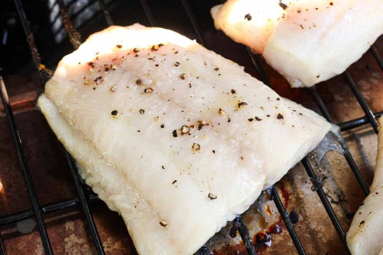 Grilled Cod with Pistachio Herb Salsa | The Mediterranean Dish