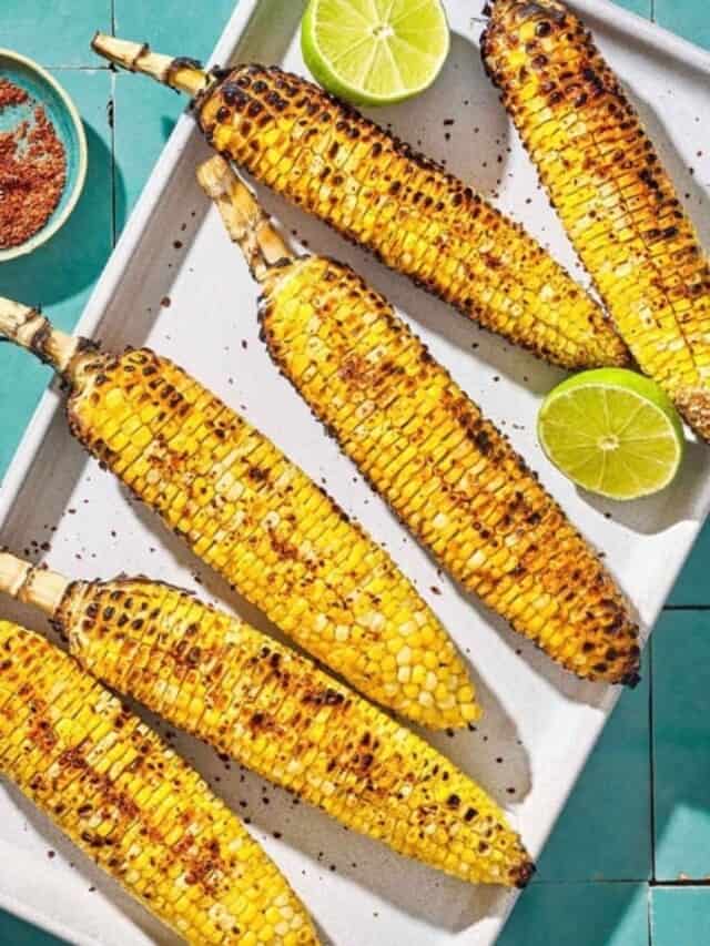 Grilled Corn On The Cob - The Mediterranean Dish