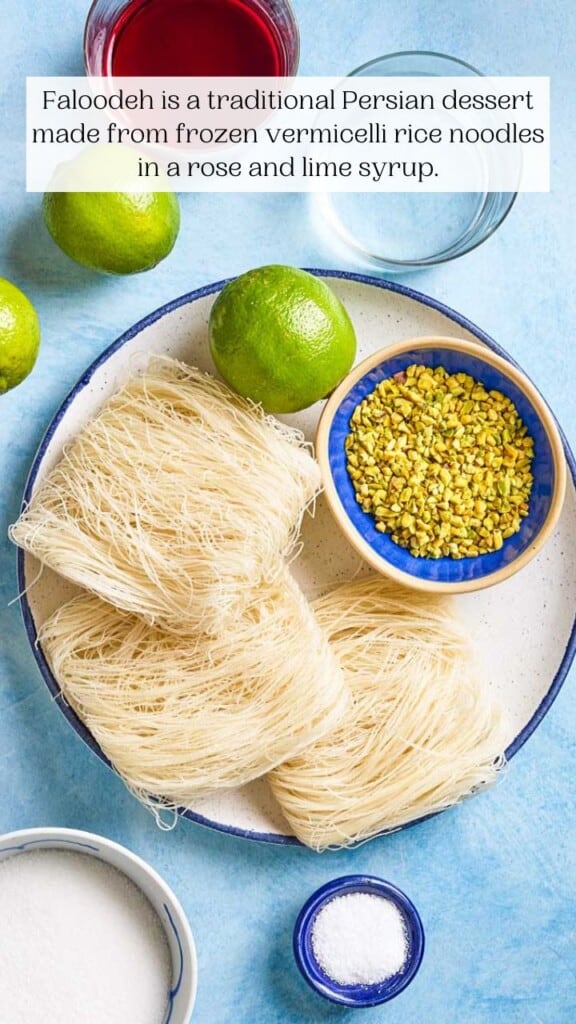 Faloodeh (Persian Rose and Lime Granita with Vermicelli) - The ...