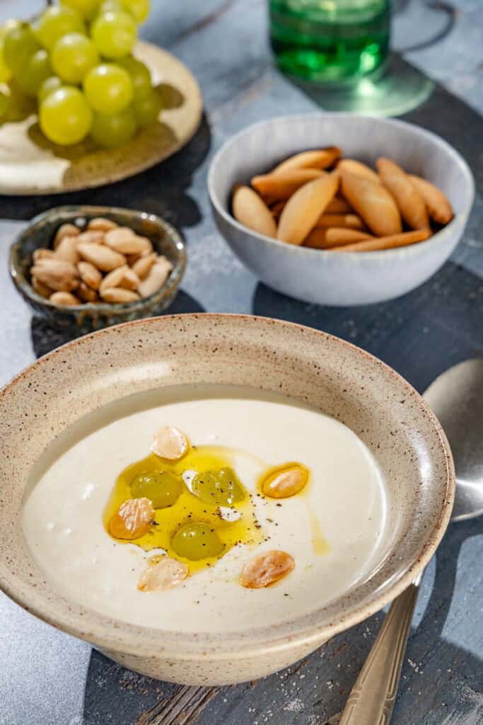 Ajo Blanco (White Gazpacho) | The Mediterranean Dish