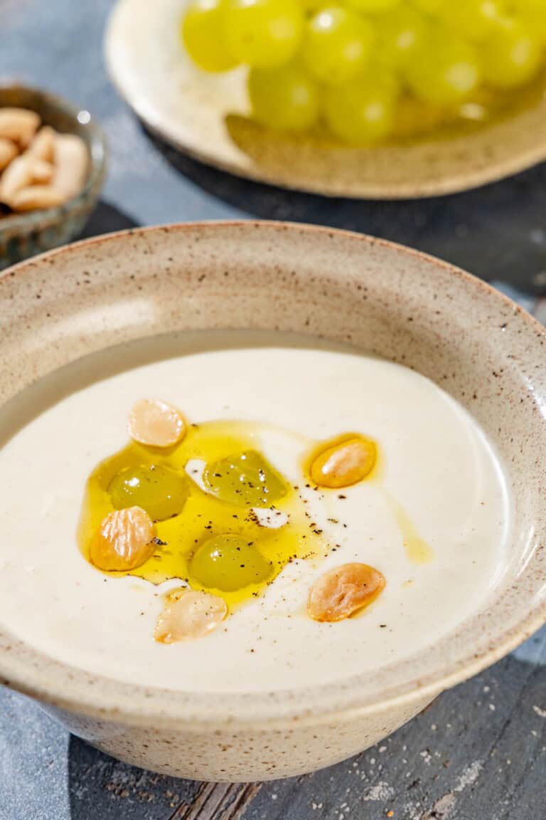 Ajo Blanco (White Gazpacho) | The Mediterranean Dish