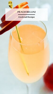 Peach Bellini (2 Ingredients!) - The Mediterranean Dish