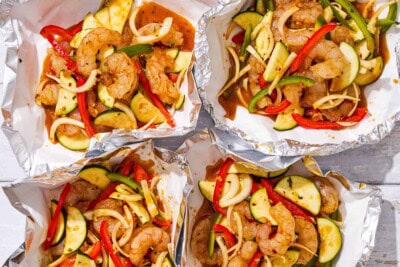 Shrimp Foil Packets | The Mediterranean Dish