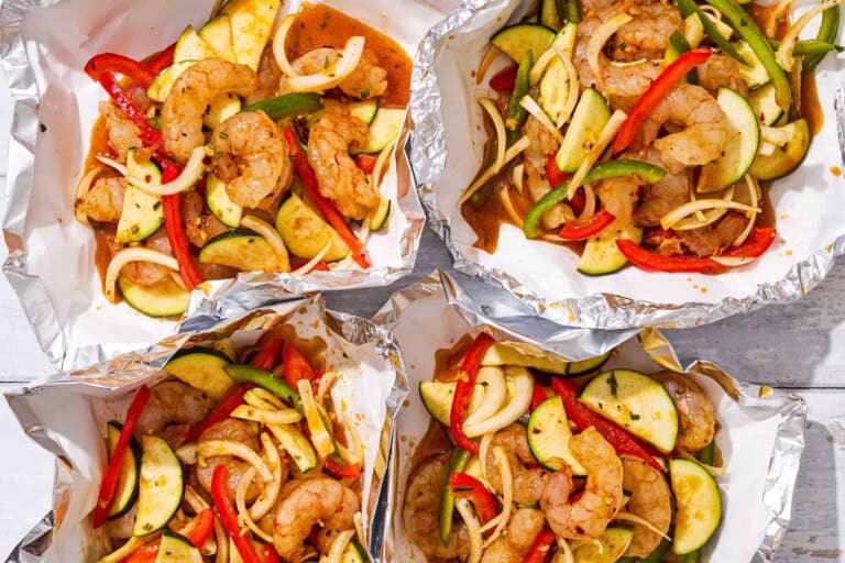 Shrimp Foil Packets | The Mediterranean Dish