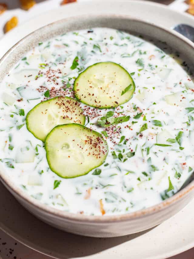 Cold Cucumber Soup - The Mediterranean Dish