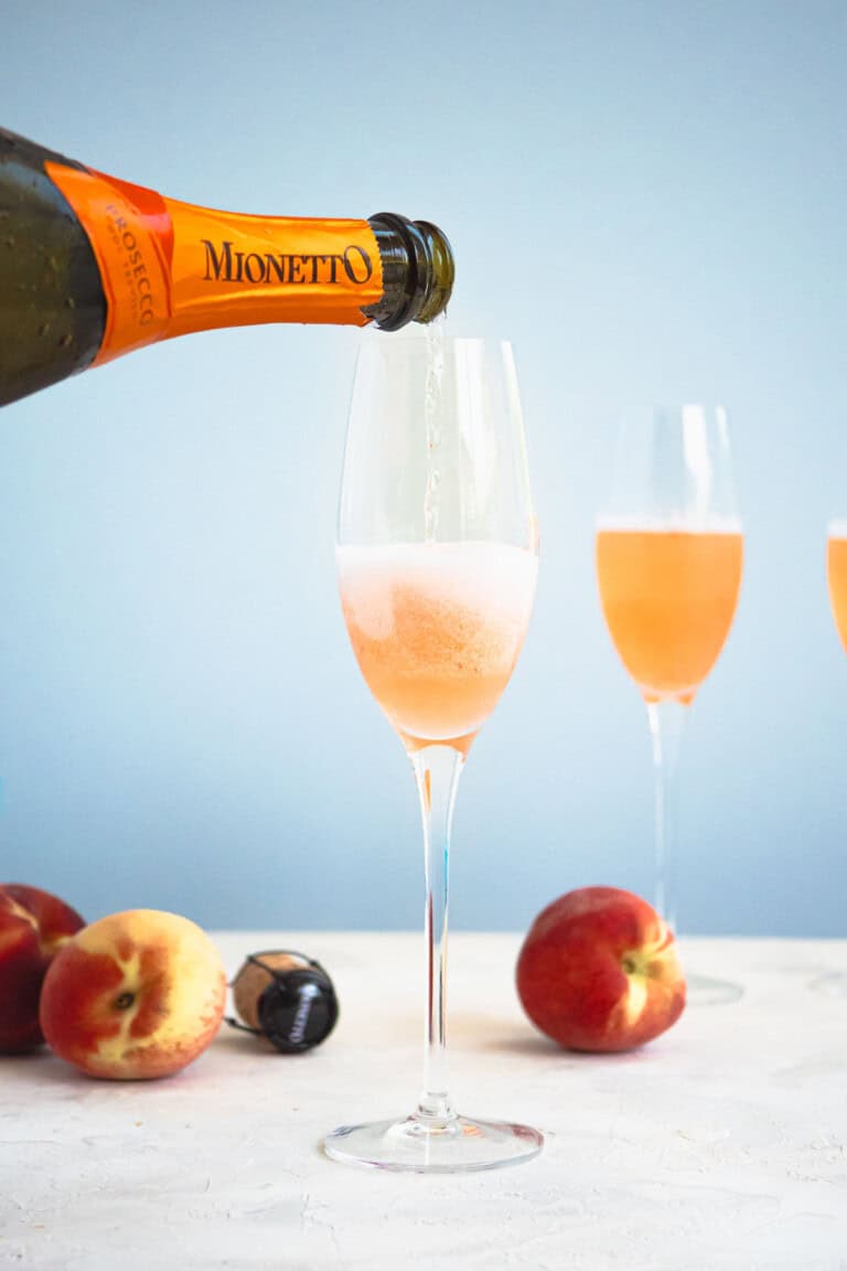 Peach Bellini | The Mediterranean Dish