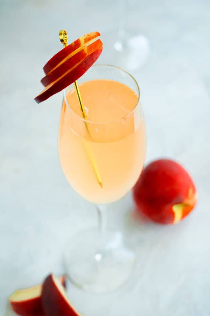 Peach Bellini | The Mediterranean Dish