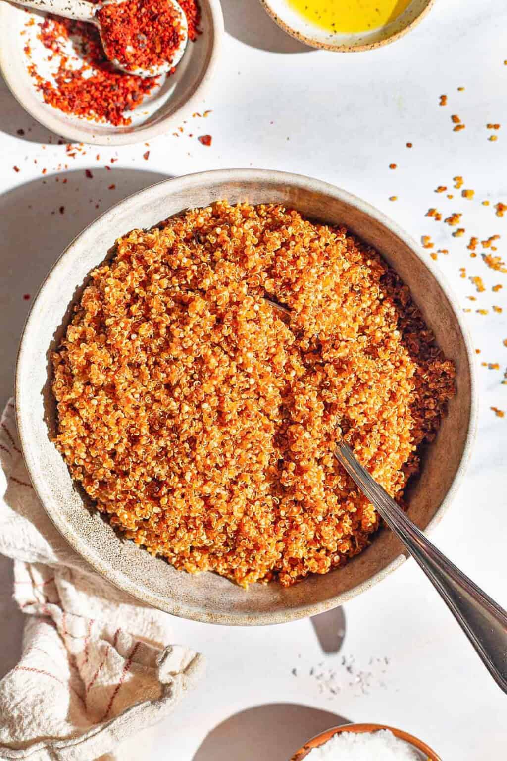 Crispy Quinoa | The Mediterranean Dish